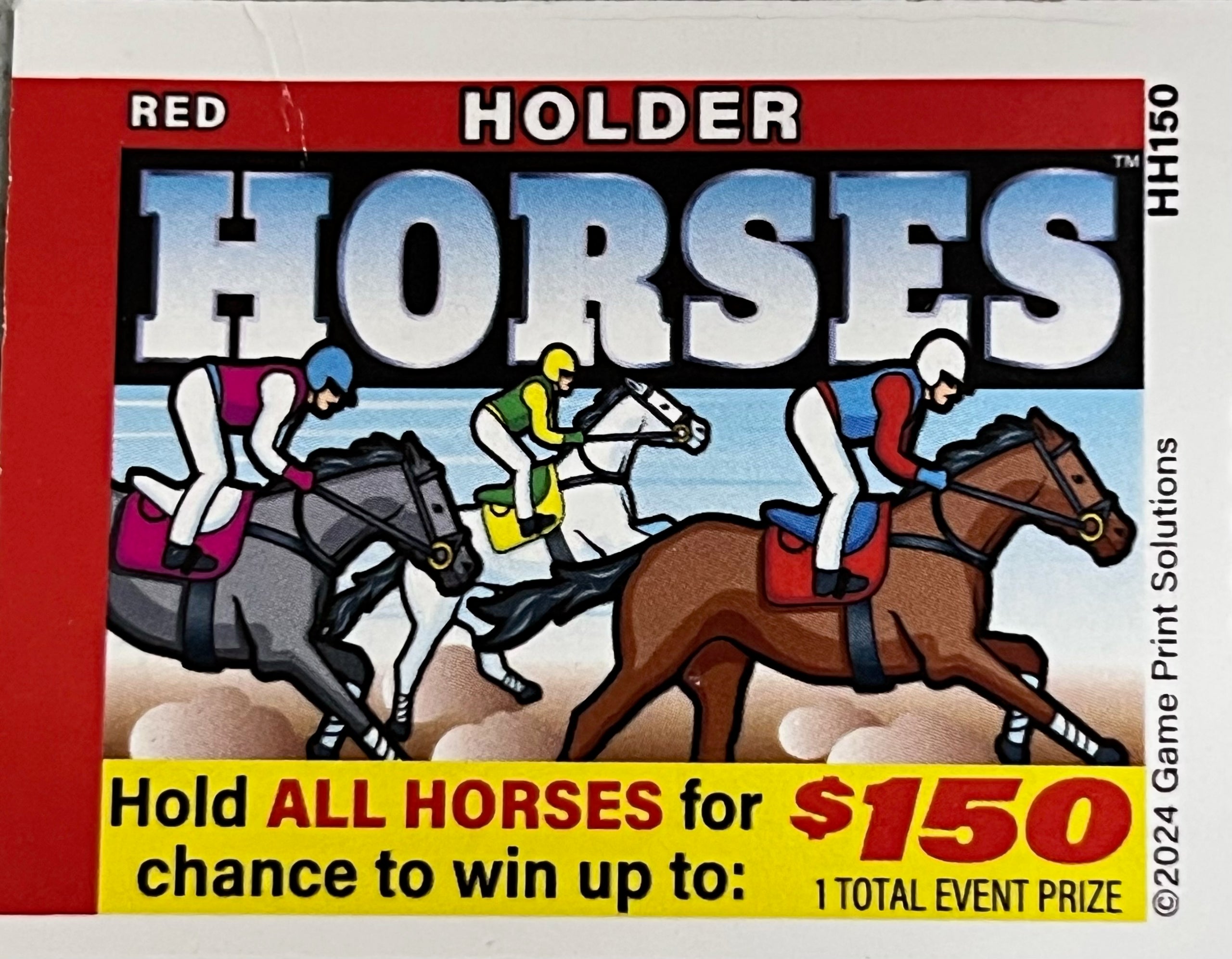 RED Holder Horse #2 for 3 bundles winners! | Madera Volunteer Fire Company